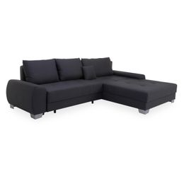 SONSTIGE Polsterecke LEVENTE (BHT 290x91x190 cm) BHT 290x91x190 cm grau Ecksofa Wohnlandschaft Eckcouch