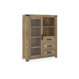 SONSTIGE Highboard RUNE (BHT 112x146x40 cm) BHT 112x146x40 cm braun Hochkommode