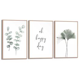 SONSTIGE Bilder-Set BOTANIC GREEN (BH 20x30 cm)