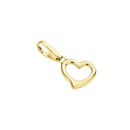 Giorgio Martello MILANO Charm Herz Floating Heart, vergoldet, Silber 925, goldfarben