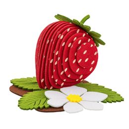 buttinette Filz-Bausatz "Erdbeere", rot