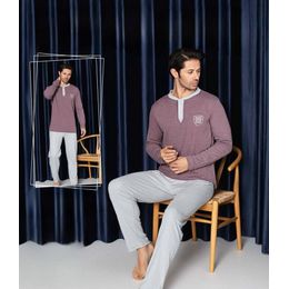 Selef Creation Pyjama 2 TLG Pyjama Set Schlafanzug Langarm Hose + Oberteil 100% Baumwolle