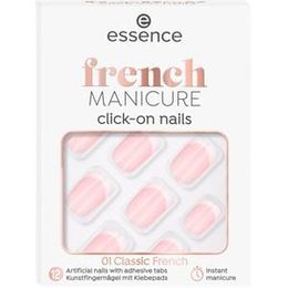 Essence Nägel Kunstnägel French MANICURE Click-On Nails 01 Classic French