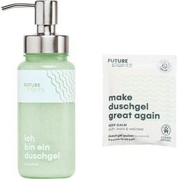 FUTURE STORIES Körperpflege Duschgel Wald & WellnessStarterset Duschgel Duschgel Pulver Refill + Pumpspender