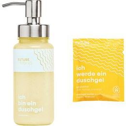 FUTURE STORIES Körperpflege Duschgel Mango & OrangeStarterset Duschgel Duschgel Pulver Refill + Pumpspender