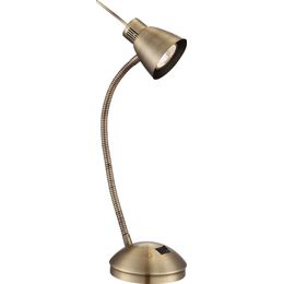 SONSTIGE GLOBO Lighting Tischleuchte NUOVA (BH 25x44 cm) BH 25x44 cm gold Tischlampe Klemmleuchte Schreibtischleuchte Schreibtischlampe
