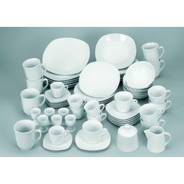 SONSTIGE Kombiservice ATRIUM (BHT 43x32x29 cm) BHT 43x32x29 cm weiß Frühstücks-Set Geschirrset Kaffeeservice Teeservice Frühstücksset