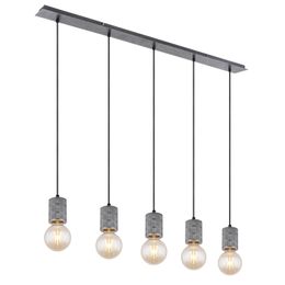 SONSTIGE GLOBO Lighting Hängeleuchte FREDDY (LBH 115x10x120 cm) LBH 115x10x120 cm grau Hängelampe Pendelleuchte Pendellampe