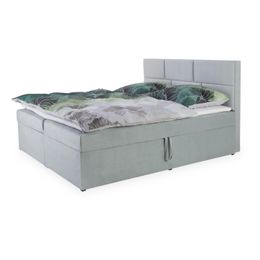 SONSTIGE Boxspringbett HARPER GERDAU (LF 180x200 cm) LF 180x200 cm türkis Box-Spring-Bett Doppelbett