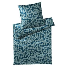 SONSTIGE elegante Bettwäsche Mako-Satin TWICE (BL 135x200 cm) BL 135x200 cm grün Bettbezug Bettzeug
