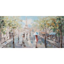 SONSTIGE Gemälde SPAZIERGANG IN PARIS (LBH 70x140x4 cm)