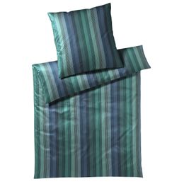 SONSTIGE elegante Bettwäsche Mako-Satin VIVID (BL 135x200 cm) BL 135x200 cm grün Bettbezug Bettzeug