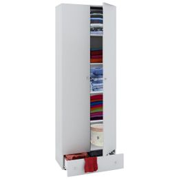 SONSTIGE VCM Mehrzweckschrank VANDOL I (BHT 70x198x40 cm) BHT 70x198x40 cm weiß Flurschrank Garderobenschrank Dielenschrank Diningtisch