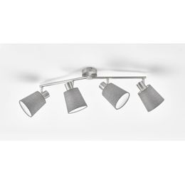 SONSTIGE FISCHER & HONSEL Deckenleuchte JEFF (LB 60x11 cm) LB 60x11 cm grau Deckenlampe