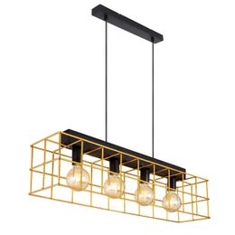 SONSTIGE GLOBO Lighting Hängeleuchte MERRIL (LBH 90x20x120 cm) LBH 90x20x120 cm gold Hängelampe Pendelleuchte Pendellampe