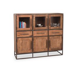 SONSTIGE WOLFMÖBEL Highboard WAKE UP (BHT 135x120x40 cm) BHT 135x120x40 cm braun Hochkommode