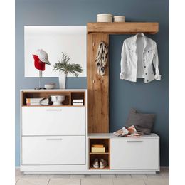 SONSTIGE Garderobenset MILANO (BHT 177x196x32 cm) BHT 177x196x32 cm Garderobenpaneel Wandgarderobe Garderobenleiste Garderobe