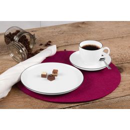 SONSTIGE Seltmann Weiden Kaffeeservice LIDO BLACK LINE weiß Kombiservice Geschirrset Frühstücks-Set Teeservice Frühstücksset
