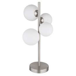 SONSTIGE GLOBO Lighting Tischleuchte RIHA (LBH 27x23x51 cm) LBH 27x23x51 cm grau Tischlampe Klemmleuchte Schreibtischleuchte Schreibtischlampe