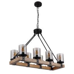 SONSTIGE GLOBO Lighting Hängeleuchte LILA (LBH 75x31.50x100 cm) LBH 75x31.50x100 cm schwarz Hängelampe Pendelleuchte Pendellampe