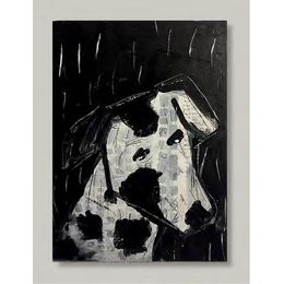 Wiedemann Aludibondbild DOG BLACK WHITE (BH 50x65 cm)