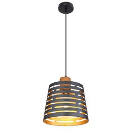 SONSTIGE GLOBO Lighting Hängeleuchte ABLONA (DH 25x120 cm) DH 25x120 cm schwarz Hängelampe Pendelleuchte Pendellampe