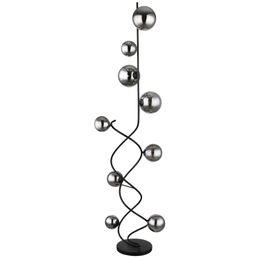 SONSTIGE GLOBO Lighting Stehleuchte RIHA (LBH 42.50x40x162 cm) LBH 42.50x40x162 cm schwarz Stehlampe Leseleuchte Deckenfluter Bogenleuchte