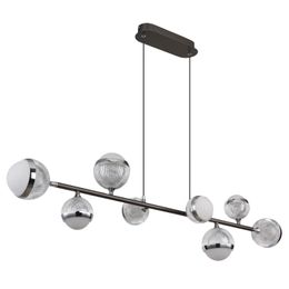 SONSTIGE GLOBO Lighting Hängeleuchte UNTSY (LBH 109x24x120 cm) LBH 109x24x120 cm grau Hängelampe Pendelleuchte Pendellampe