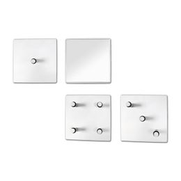 HAKU Wandgarderobe 4-er Set (BHT 15x15x6 cm)