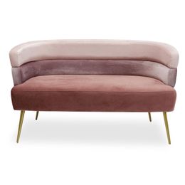 SONSTIGE KARE DESIGN Sofa 2 Sitzer Sandwich (BHT 125x64x64 cm) BHT 125x64x64 cm rosa Couch Einzelsofa Zweier Dreier Sitzer