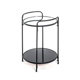 SONSTIGE HAKU Möbel Beistelltisch (DH 37x50 cm) DH 37x50 cm schwarz Kaffeetisch Laptoptisch