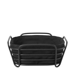 SONSTIGE blomus Brotkorb DELARA schwarz (BHT 21x9x21 cm) BHT 21x9x21 cm schwarz Brotkasten Brotbox Brot-Behälter Brotbehälter