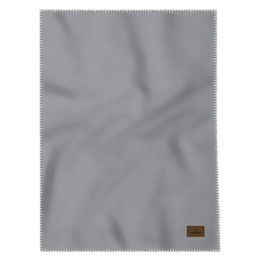 SONSTIGE Wohndecke SANSIBAR silber (BL 150x200 cm) BL 150x200 cm grau Decke Kuscheldecke Sofadecke Couchdecke Plate