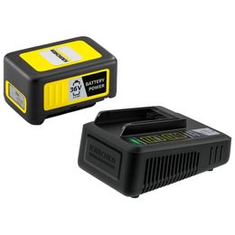 Kärcher KÄRCHER Starter Kit Battery Power 36/25 Akku Starter-Set, 36 V/2,5 Ah, inkl. Schnellladegerät, gelb|schwarz