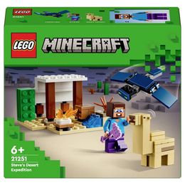Lego® Konstruktionsspielsteine MINECRAFT Steves Wüstenexpedition