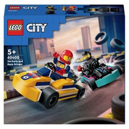 Lego® Konstruktionsspielsteine CITY Go-Karts mit Rennfahrern