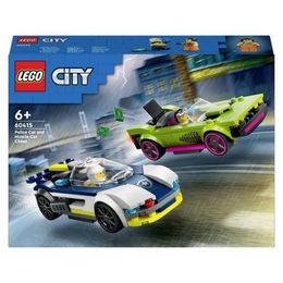 Lego® Konstruktionsspielsteine CITY Verfolgungsjagd mit Polizeiauto und Muscle