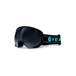 YEAZ Skibrille BLACK RUN ski- und snowboard-brille schwarz/matt