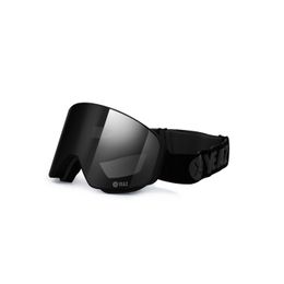 YEAZ Skibrille APEX magnet-ski-snowboardbrille schwarz/schwarz