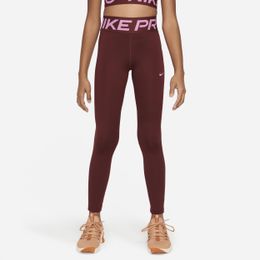 Nike Pro Dri-FIT Leggings für Mädchen - Rot