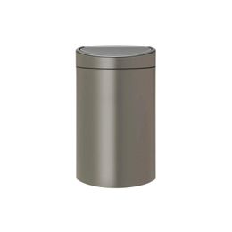 Brabantia Mülleimer Touch Bin Recycle New 10+23l mit 2 Kunststoffeinsätzen Platin