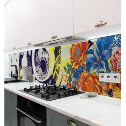 MyMaxxi Dekorationsfolie Küchenrückwand Straßenmalerei selbstklebend Spritzschutz Folie