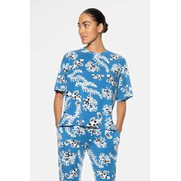 Mey Pyjamaoberteil Serie Loli Ausgefallener Print (1-tlg)