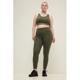 Studio Untold Funktionshose Sport Tights knöchellang Elastikbund Tasche