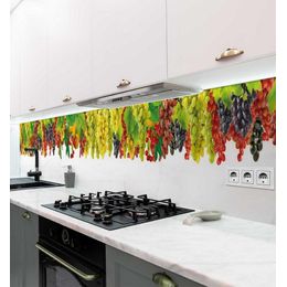MyMaxxi Dekorationsfolie Küchenrückwand Hängende Weintrauben selbstklebend Spritzschutz Folie