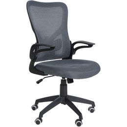 CLP B&uuml;rostuhl Hudson I Ergonomischer Chefsessel Mit Lendenwirbelst&uuml;tze I Drehstuhl Mit Fu&szlig;kreuz Und Armlehnen I 120 kg Belastbar