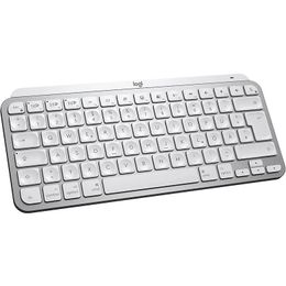 Logitech MX Keys Mini für Mac, Kompakt, Kabellos, Tastatur, Sonstiges, kabellos, Palegrey