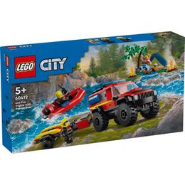 Lego® City 60412 FEUERWEHR-GELÄNDEWAGEN MIT RETTUNGSBOOT