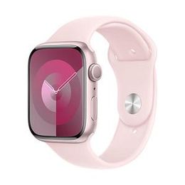 Apple Watch Series 9 45 mm Aluminium (GPS) Sportarmband M/L pink