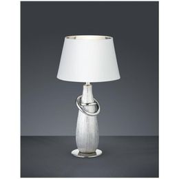 Iperbriko - Moderne Tischlampe Silber Keramik Thebes H38 cm Trio Lighting